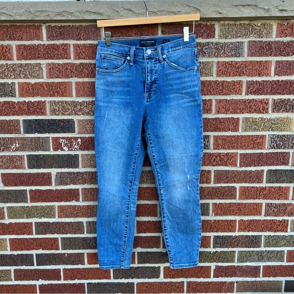 Lucky Brand | Jeans | Lucky Brand Light Denim Blue Washed Distressed ...